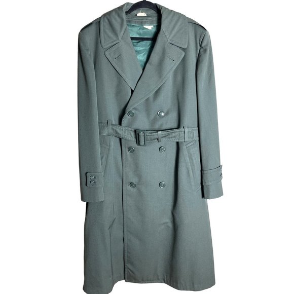 U S Army | Jackets & Coats | U S Army Gabardine Wool Overcoat Removable ...
